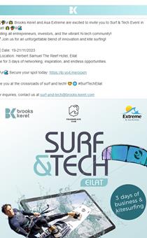 JOIN US AT SURF & TECH EVENT IN EILAT